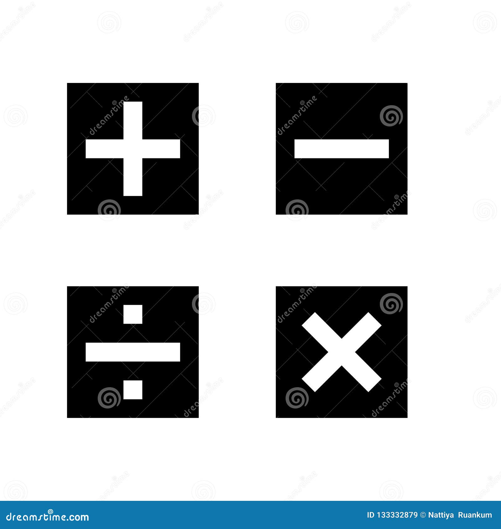 Math Symbols VectorÂ and Math Icons Stock Vector - Illustration of ...