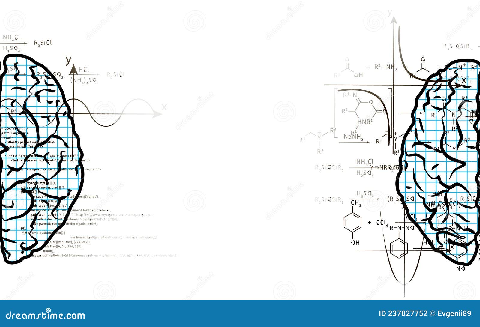 Math Brain Calculating Head Symbol Royalty-Free Stock Photography ...
