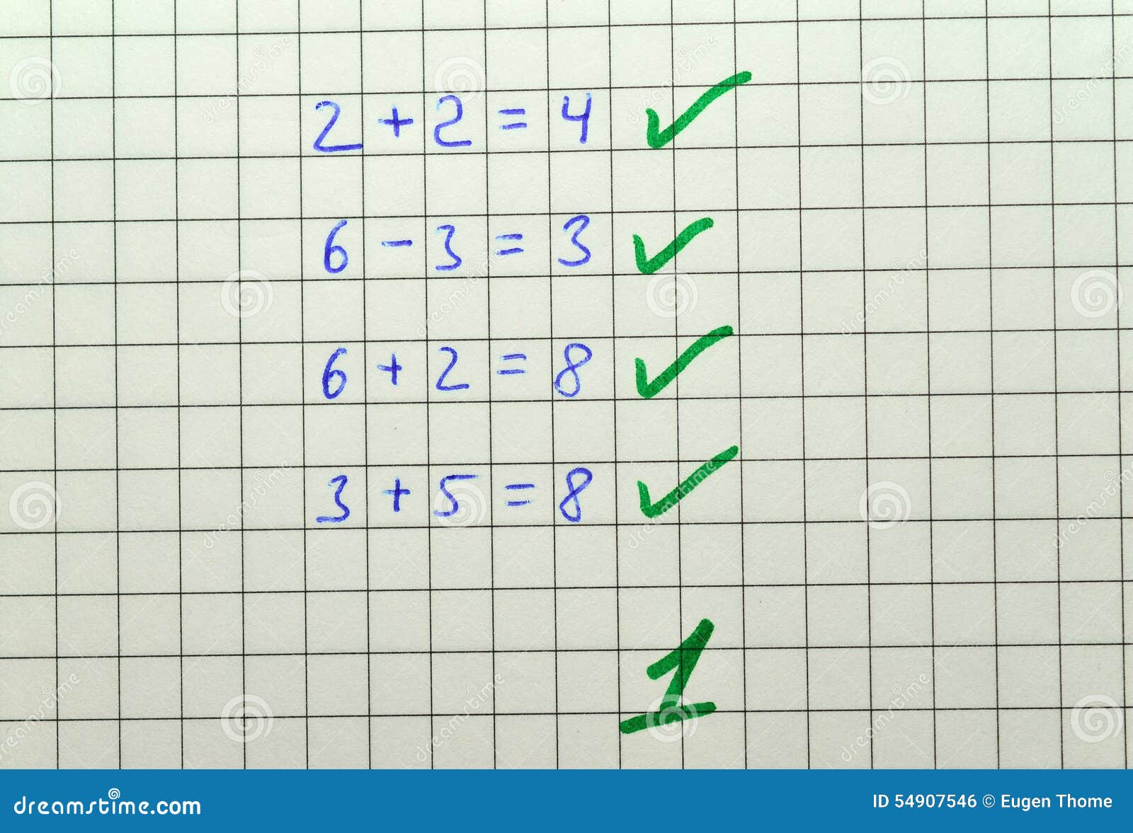 Math test stock photo. Image of school, test, teaching - 54907546