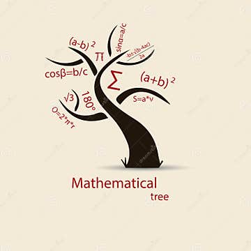 Math tree stock vector. Illustration of element, decoration - 39868383