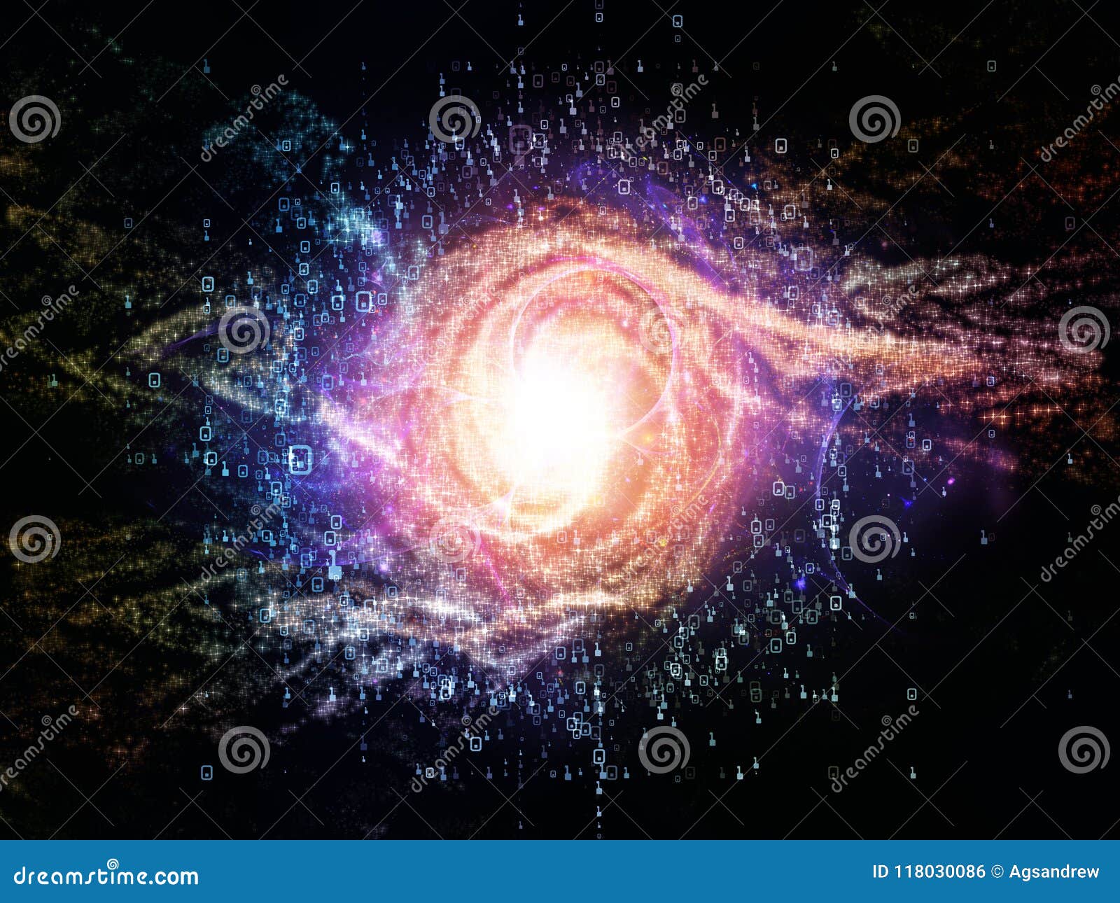 Number Abstraction stock illustration. Illustration of computation ...