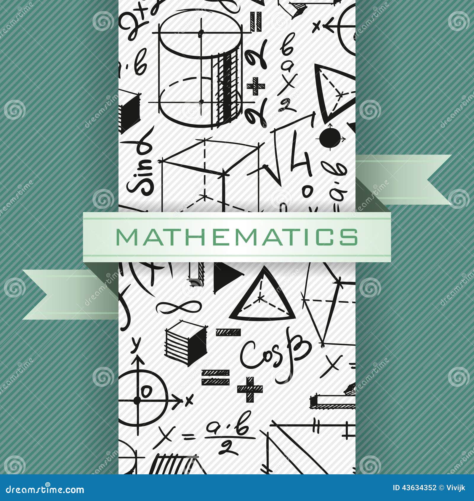 Math Vector Background stock illustration. Illustration of learn - 43634352