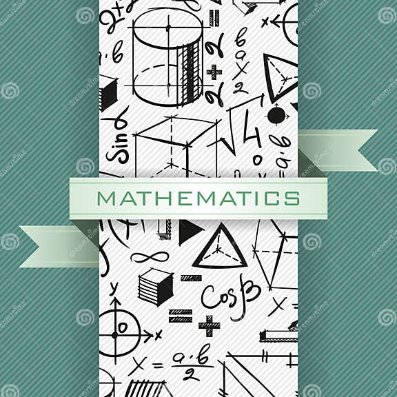 Math Vector Background stock illustration. Illustration of learn - 43634352