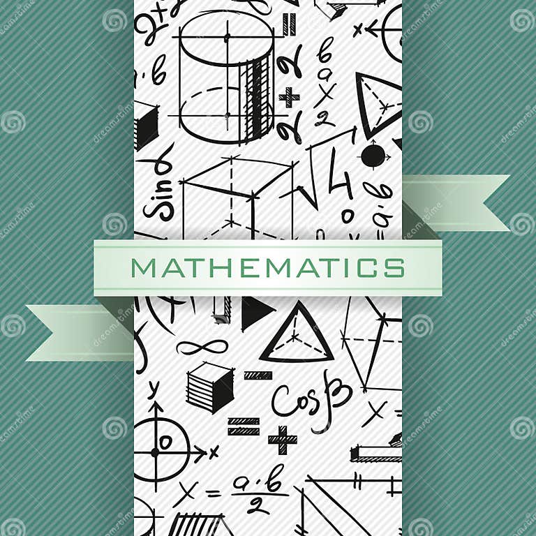 Math Vector Background stock illustration. Illustration of learn - 43634352