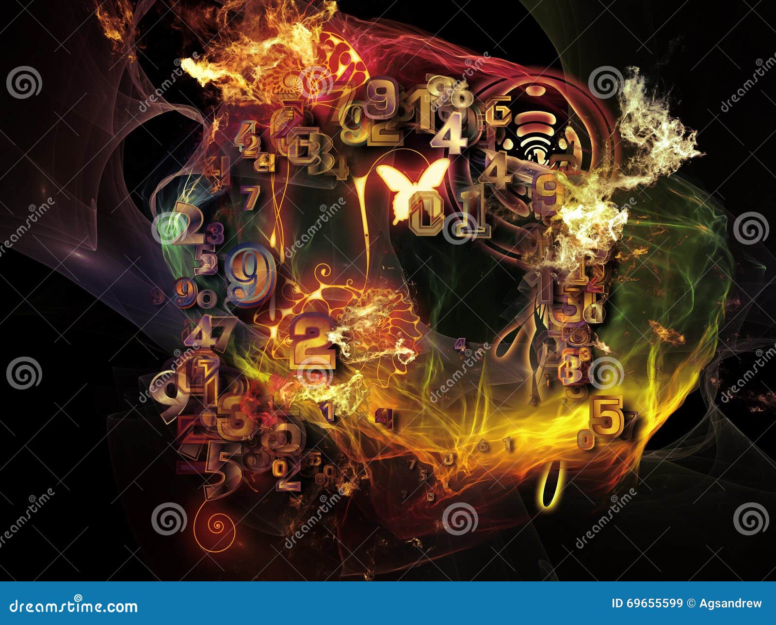 Math Visualization Design stock illustration. Illustration of mist ...