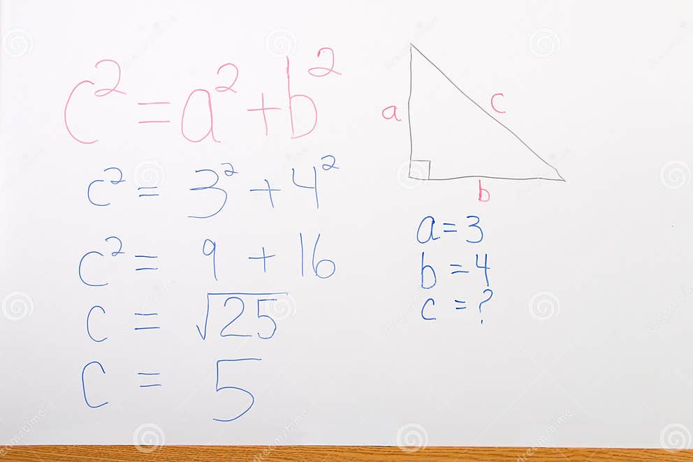 Math on Whiteboard stock photo. Image of school, learning - 3012390