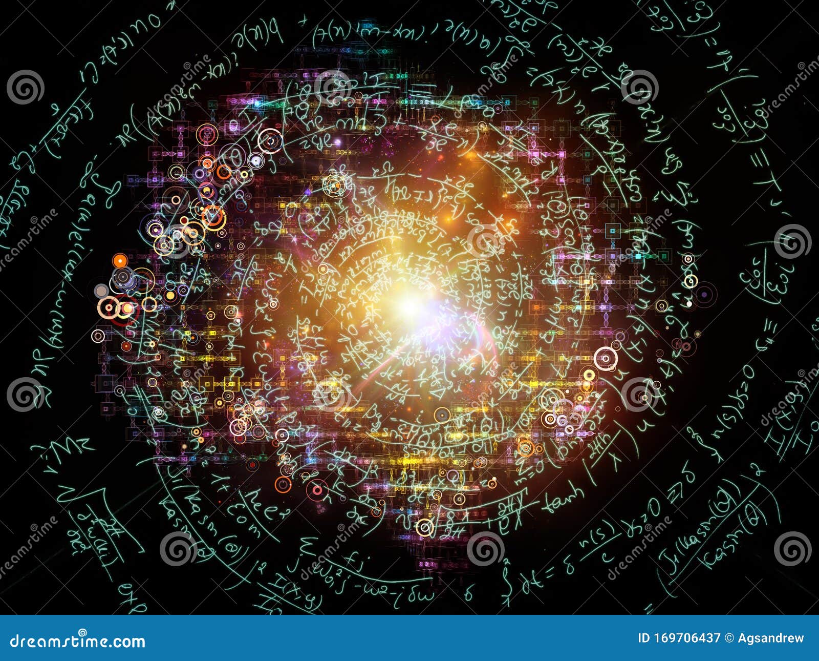 Formula Spiral stock illustration. Illustration of space - 169706437