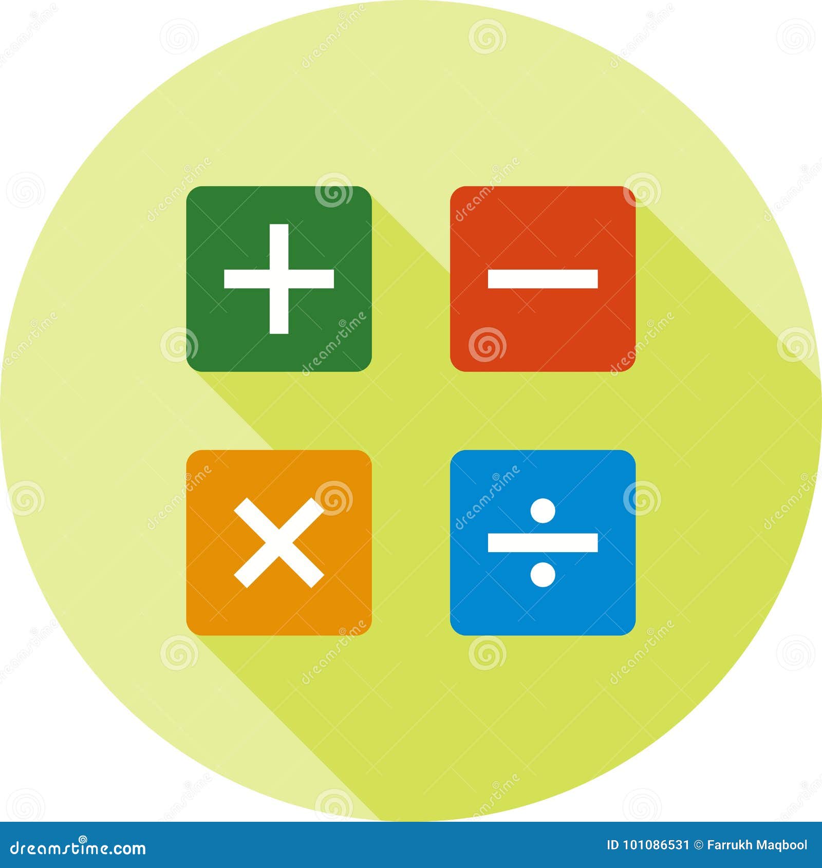 Mathe-Symbole II vektor abbildung. Illustration von mathe - 101086531