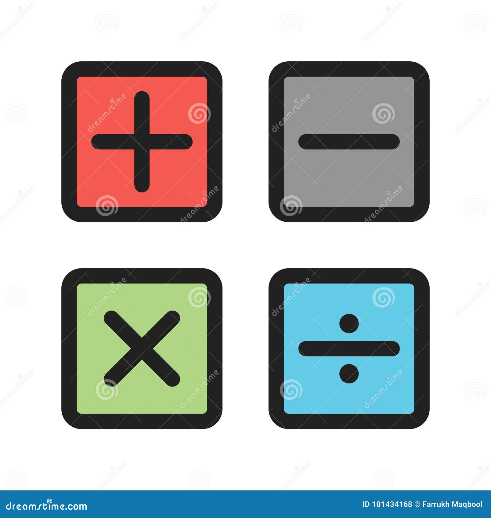 Mathe-Symbole II vektor abbildung. Illustration von lernen - 101434168