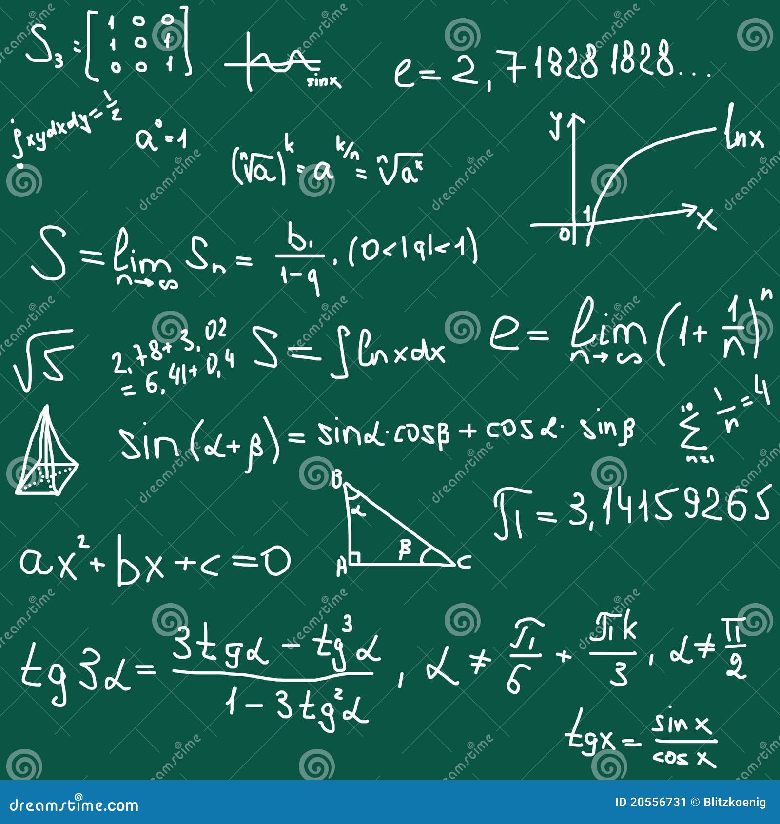Mathematic stock illustration. Illustration of pattern - 20556731