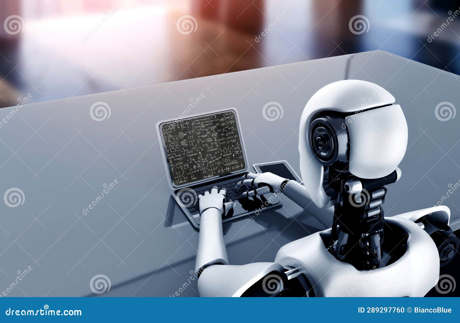 Mathematic Equations and Modish Formula on Computer Screen Stock Photo ...