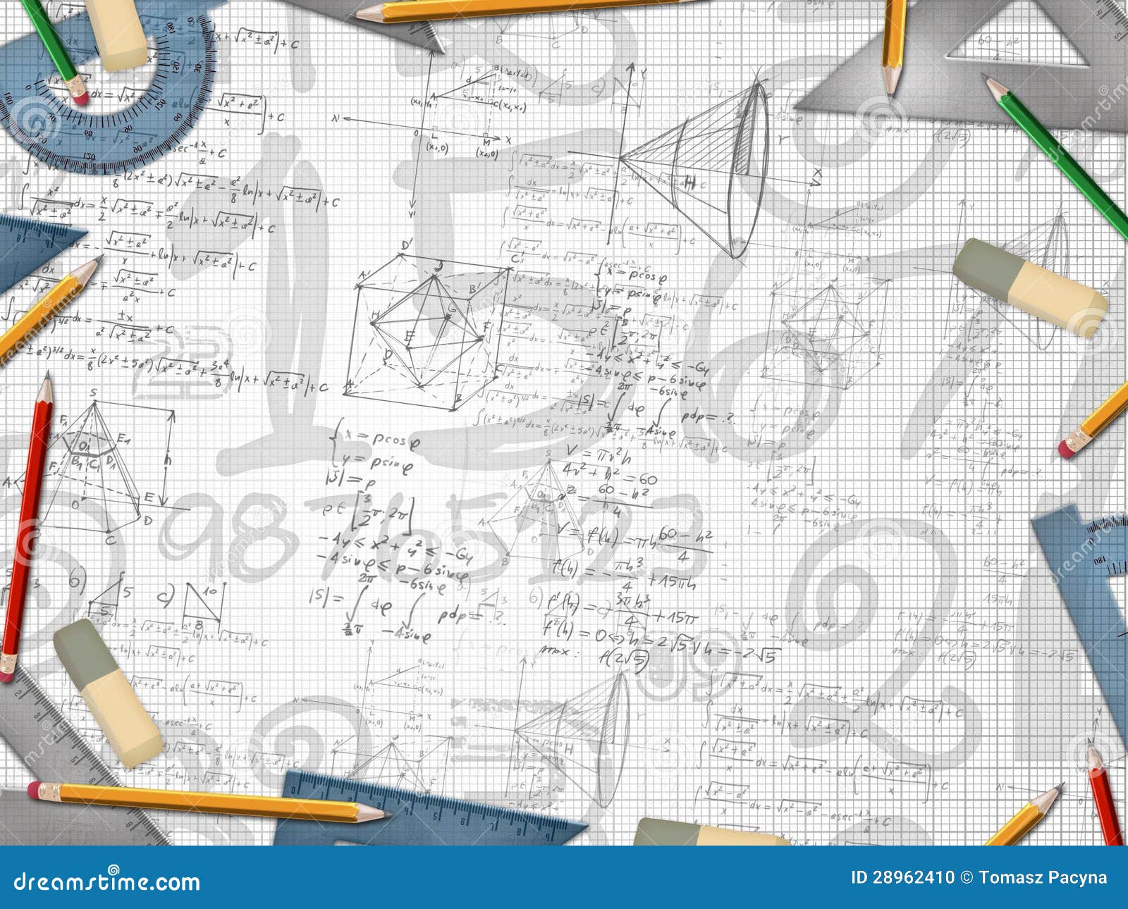 Mathematic School Background Illustration Stock Illustration ...