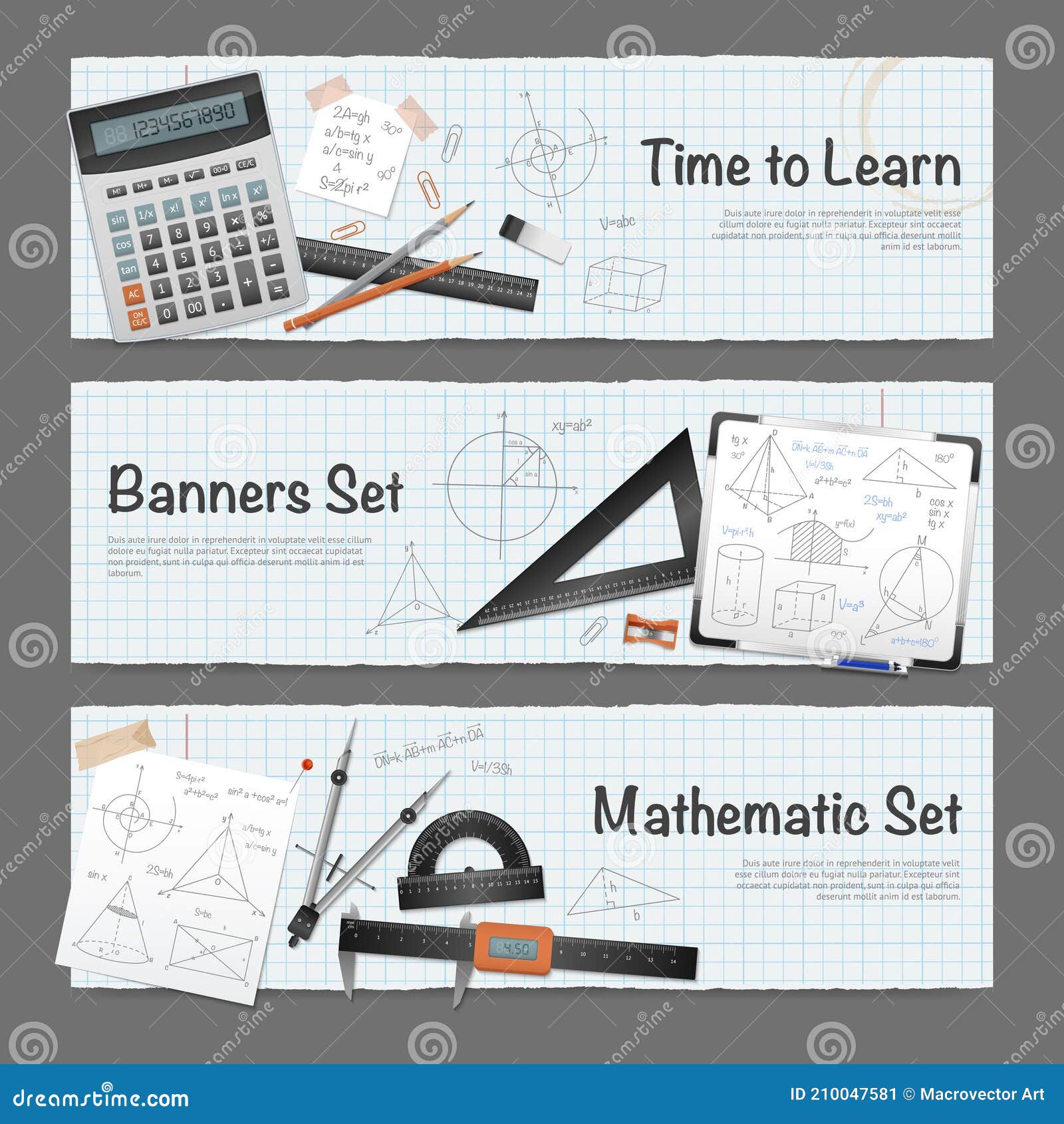 Mathematic Science Background Poster Vector Illustration ...