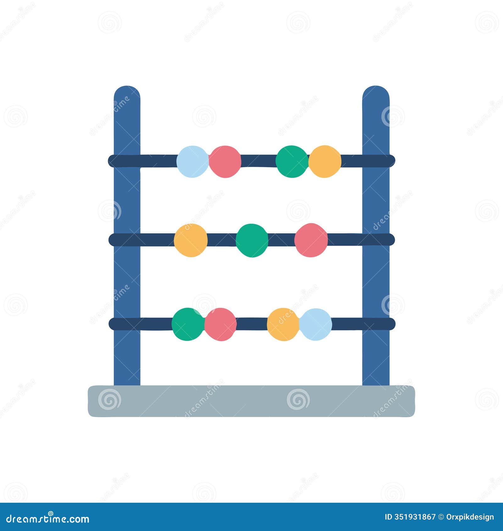 Red Abacus Icon Isolated On Transparent Background. Traditional ...