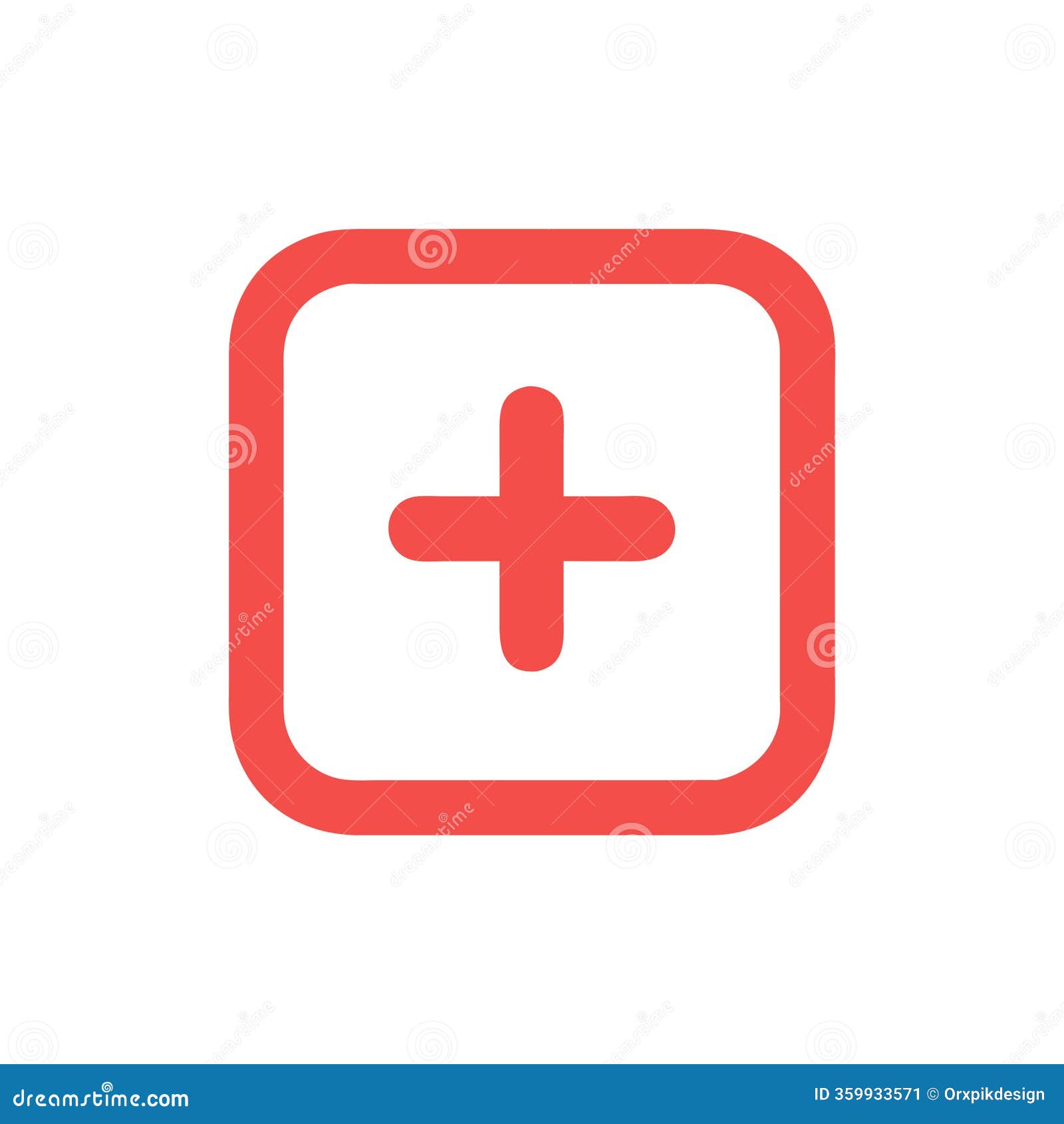 Mathematical Addition Symbol Icon for Learning Stock Illustration ...