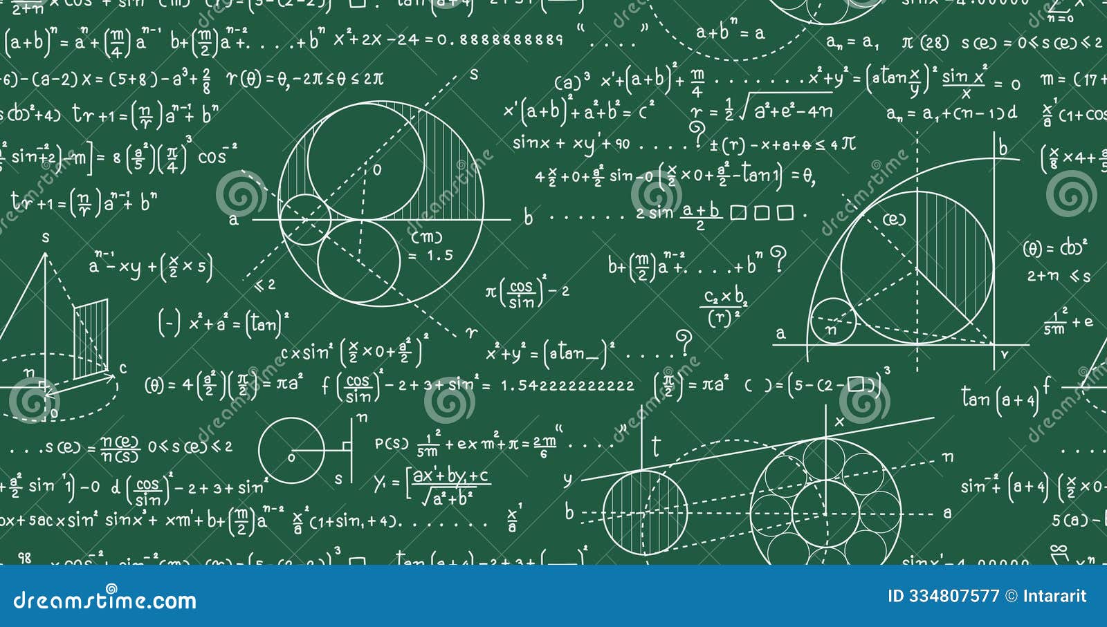 Mathematical Background. stock image. Image of concept - 334807577