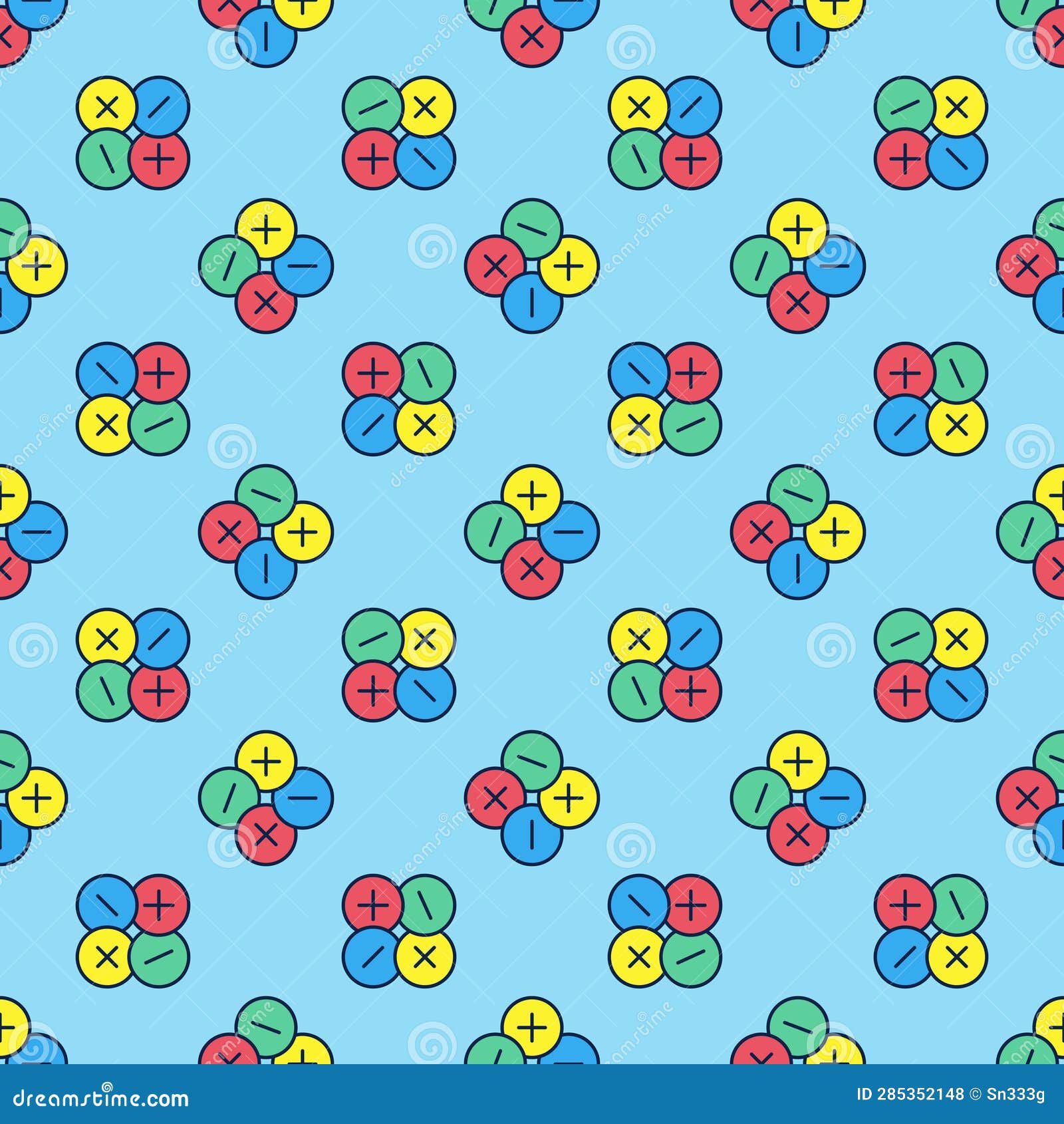 Mathematical Basic Symbols Vector Math Concept Line Seamless Pattern ... Mathematical Basic Symbols Vector Math Concept Line Seamless Pattern ...