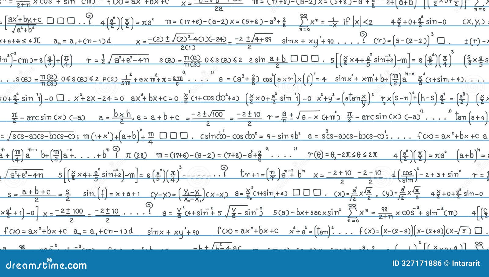 Mathematical calculations. stock photo. Image of university - 327171886