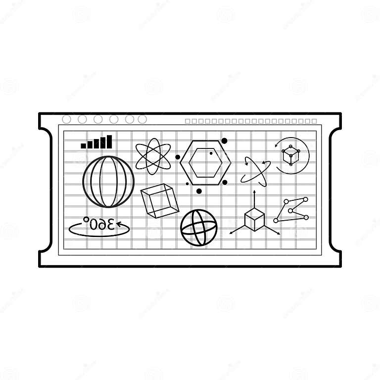 Mathematical Calculations Icon Image Stock Illustration - Illustration ...