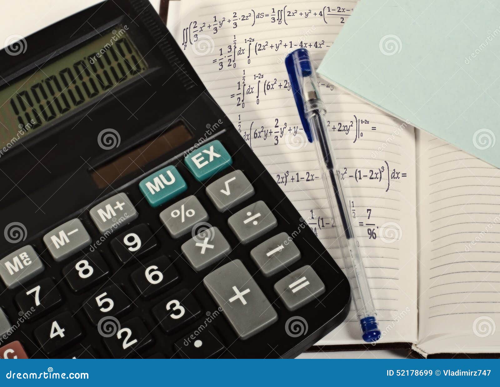 Mathematical calculations stock image. Image of buttons - 52178699