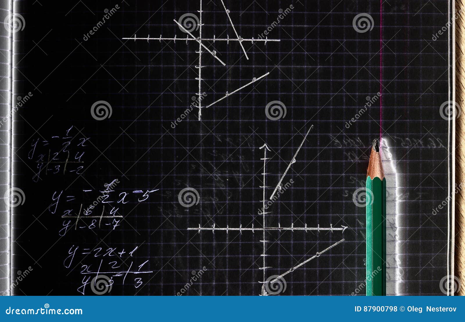 Mathematical education stock photo. Image of pencil, lines - 87900798