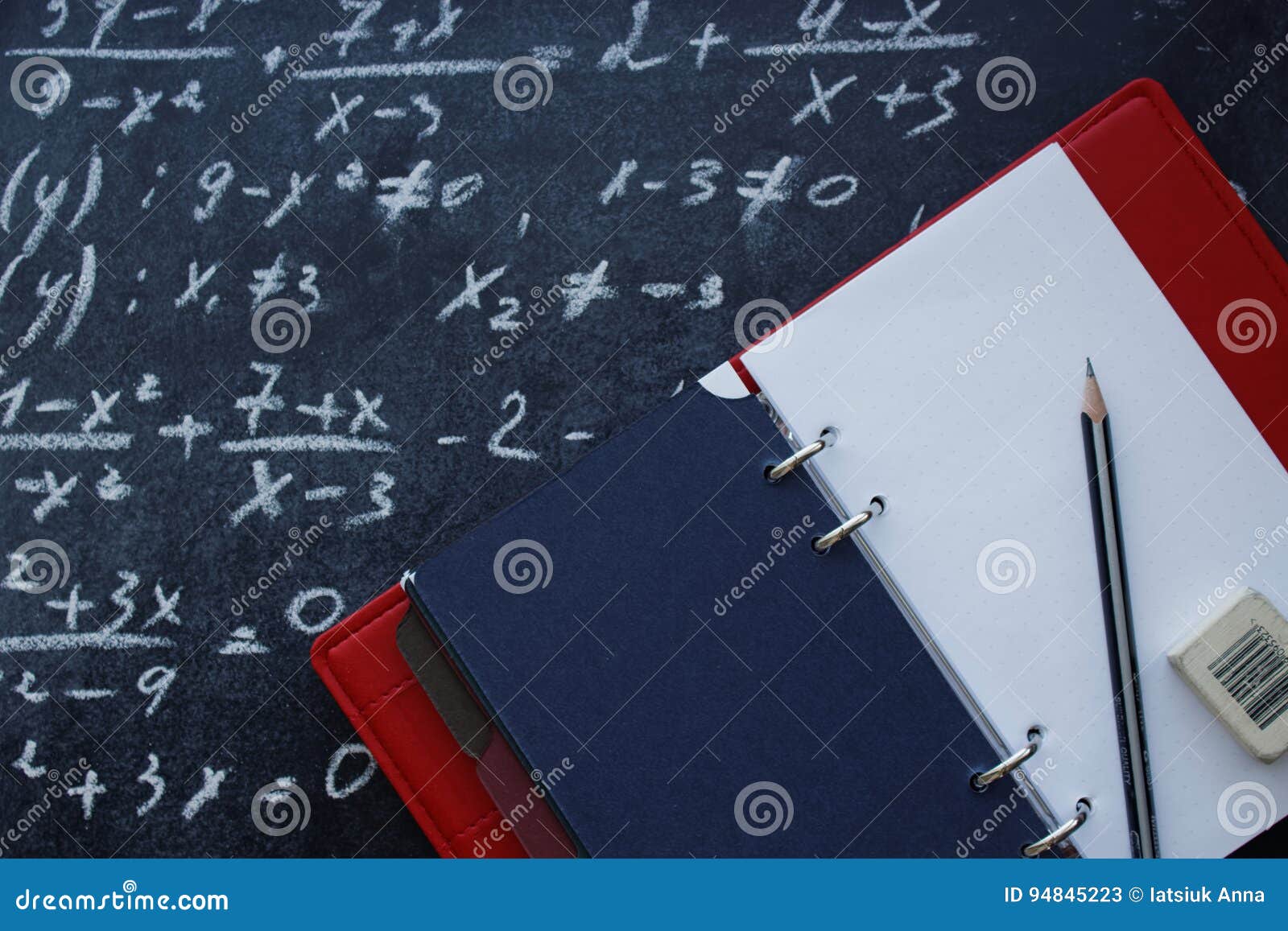 Mathematical Equation and Notebook Stock Image - Image of calculus ...
