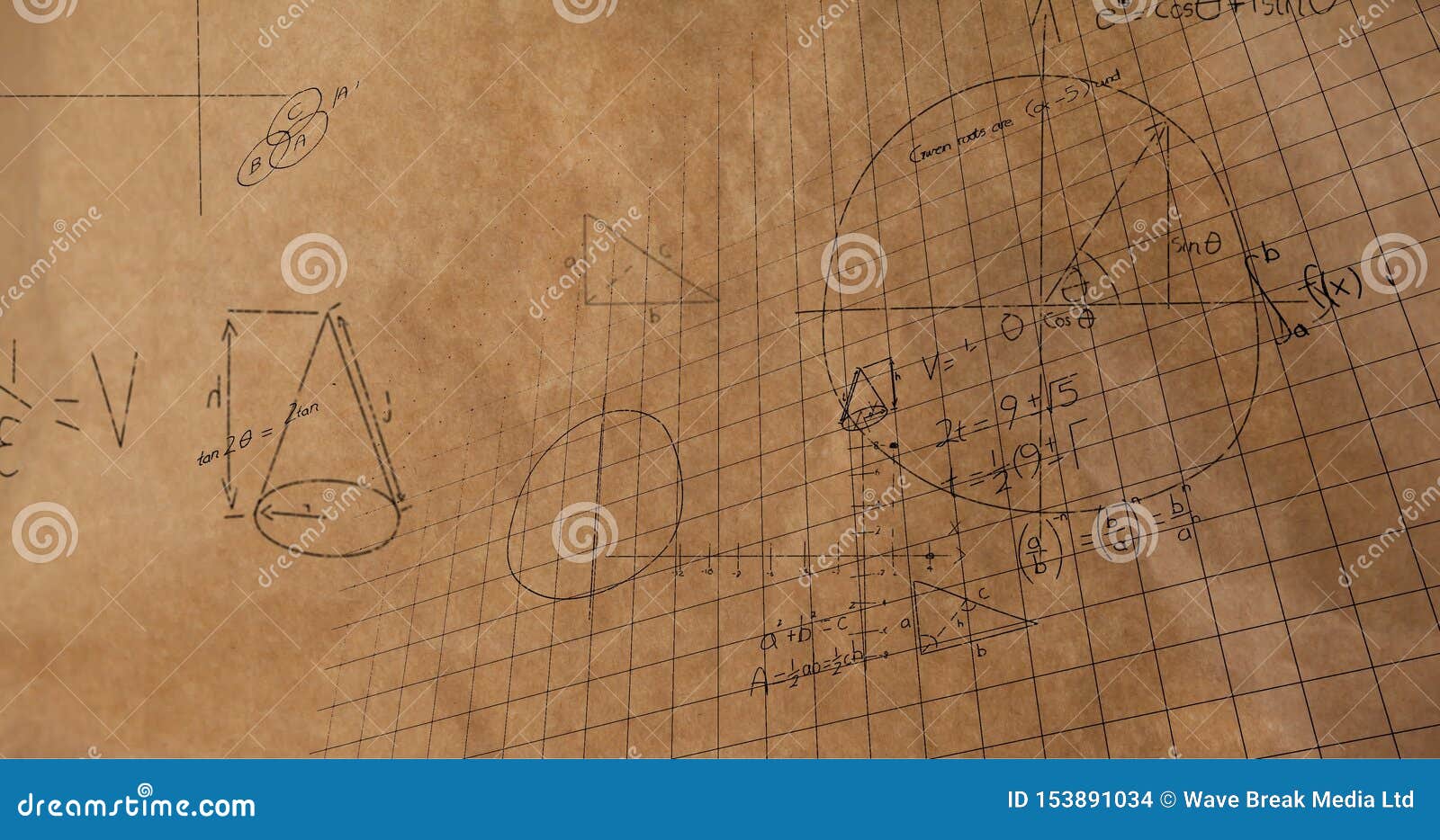 Mathematical Equations and Figures 4k Stock Footage - Video of ...