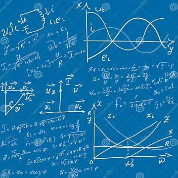 Mathematical Equations and Formulas Stock Vector - Illustration of ...