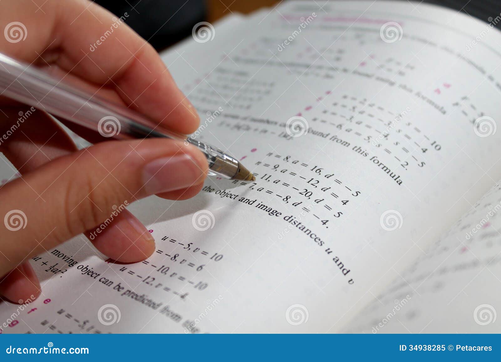 Mathematical Equations stock image. Image of university - 34938285