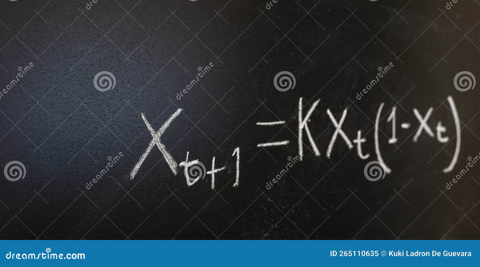 Mathematical Equations Written on a Blackboard Stock Image - Image of ...