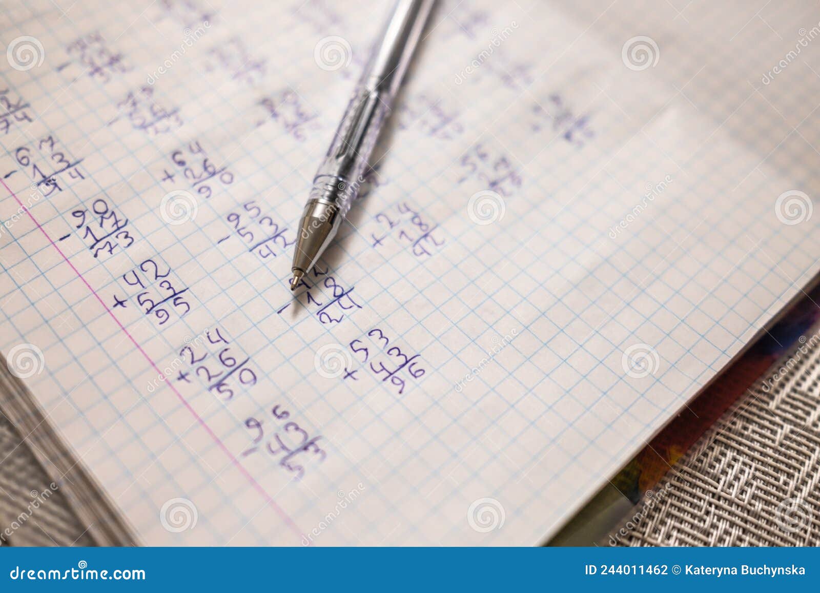 Mathematical Examples that the Student Wrote and Solved. Sum and ...