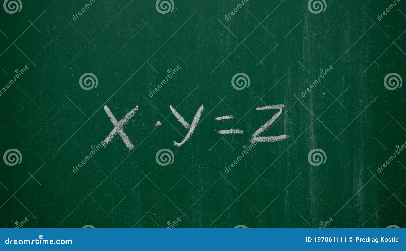 Mathematical Expression with Three Unknowns Stock Image - Image of ...
