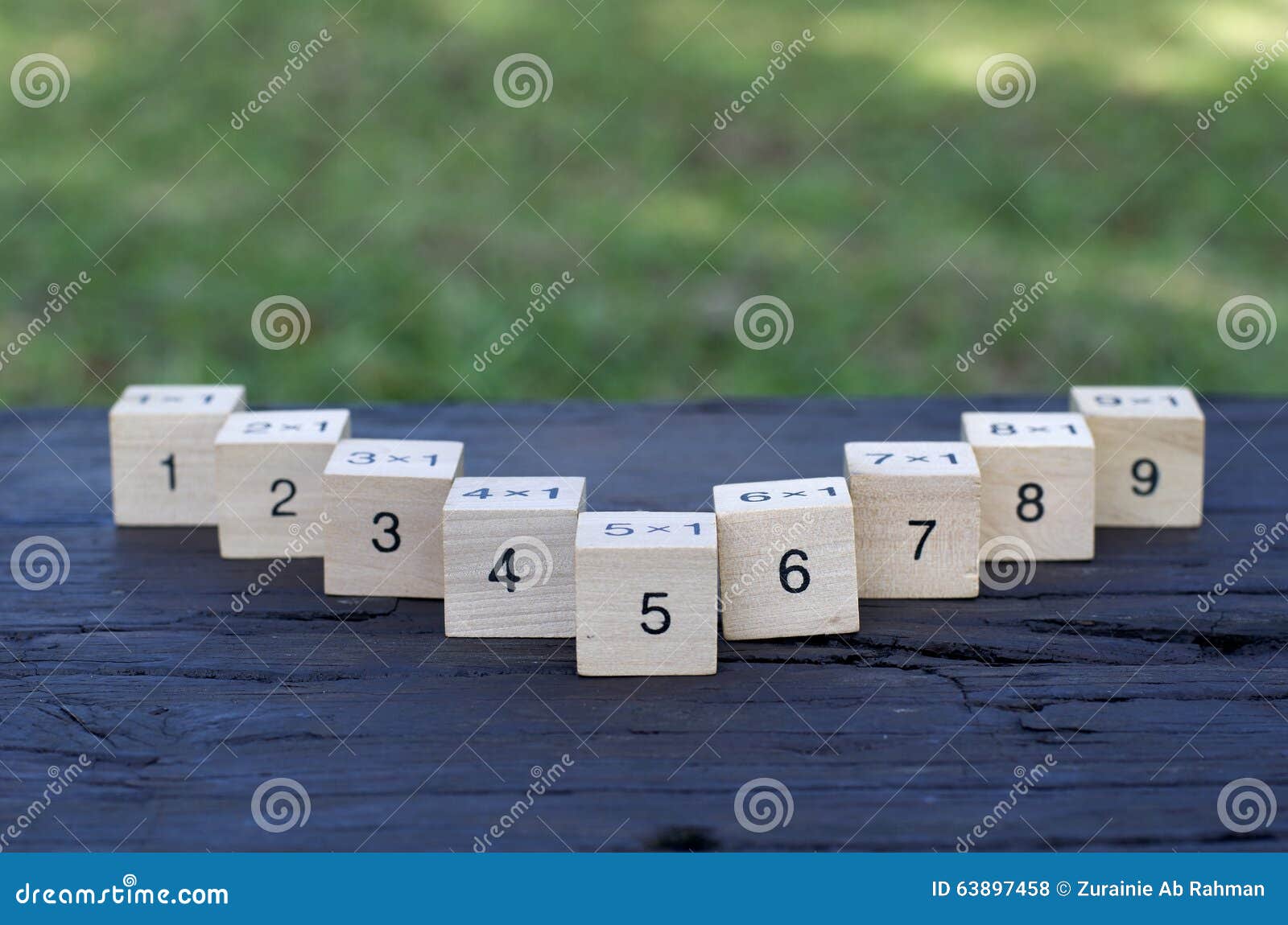 Mathematical Formula 1x1 Cube in Wooden Background Stock Photo - Image ...