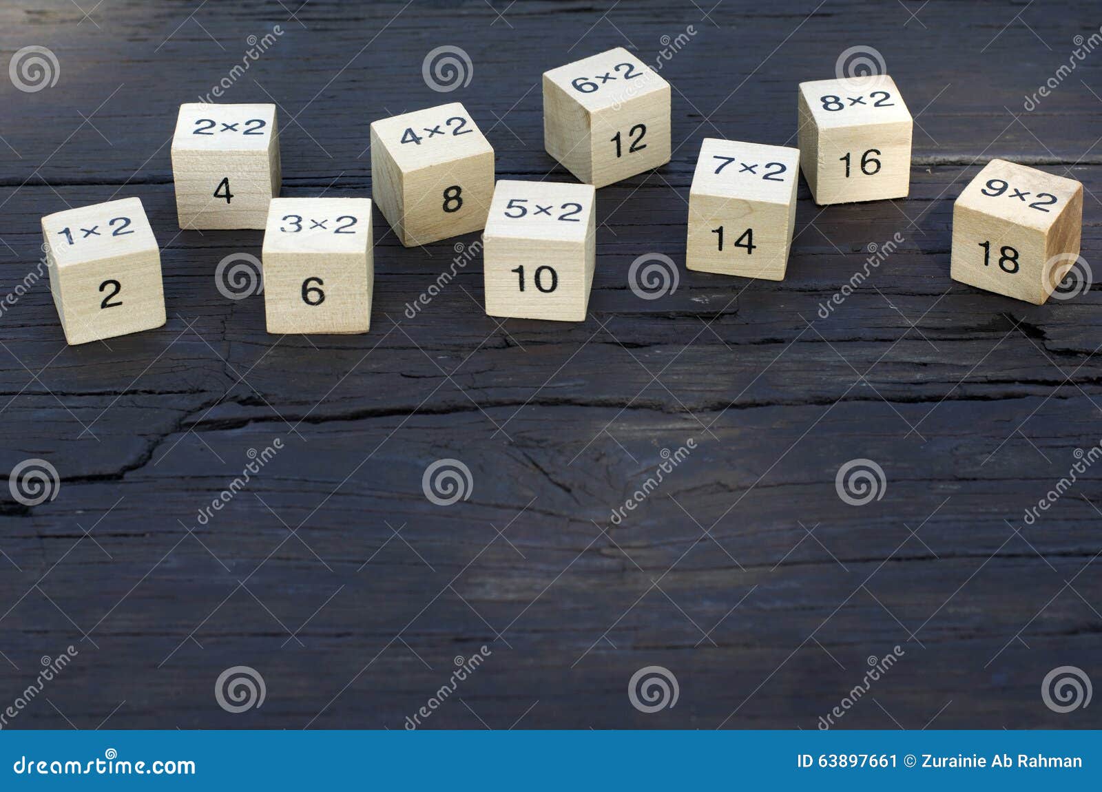 Mathematical Formula 1x1 Cube in Wooden Background Stock Image - Image ...