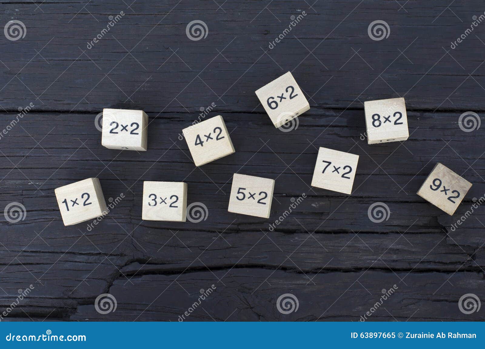 Mathematical Formula 1x1 Cube in Wooden Background Stock Image - Image ...