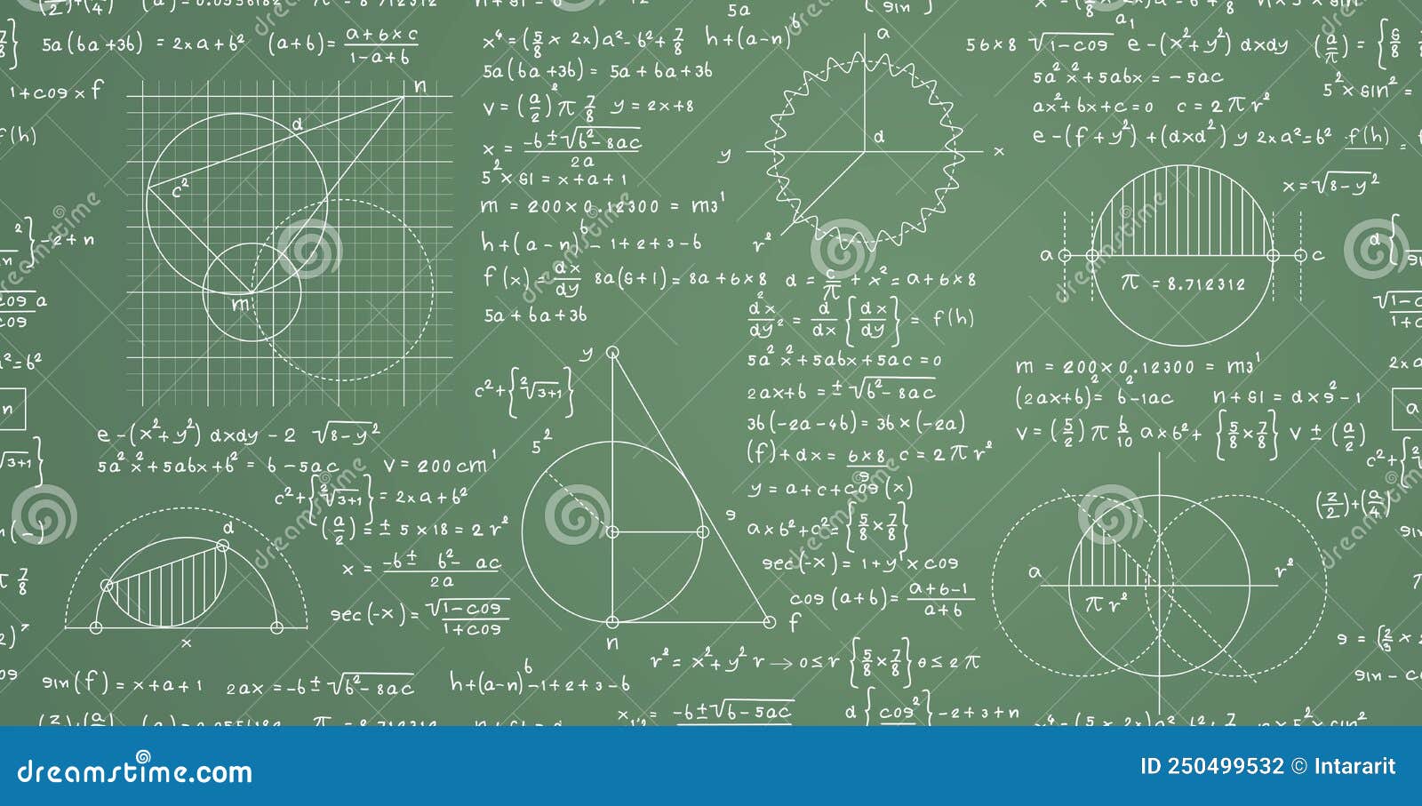 Mathematical Formula for Finding Diameter. Stock Vector - Illustration ...