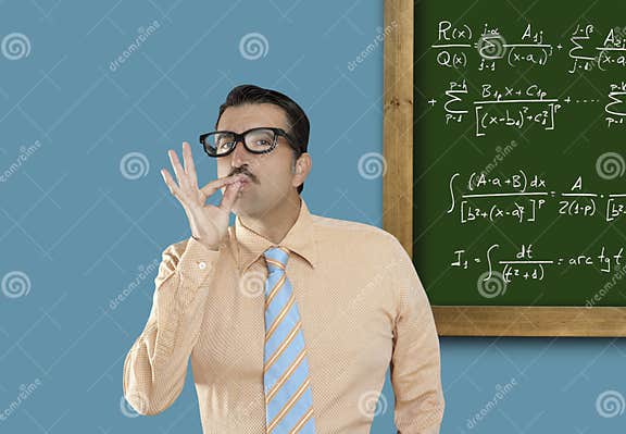 Mathematical Formula Genius Nerd Geek Easy Resolve Stock Photo - Image ...