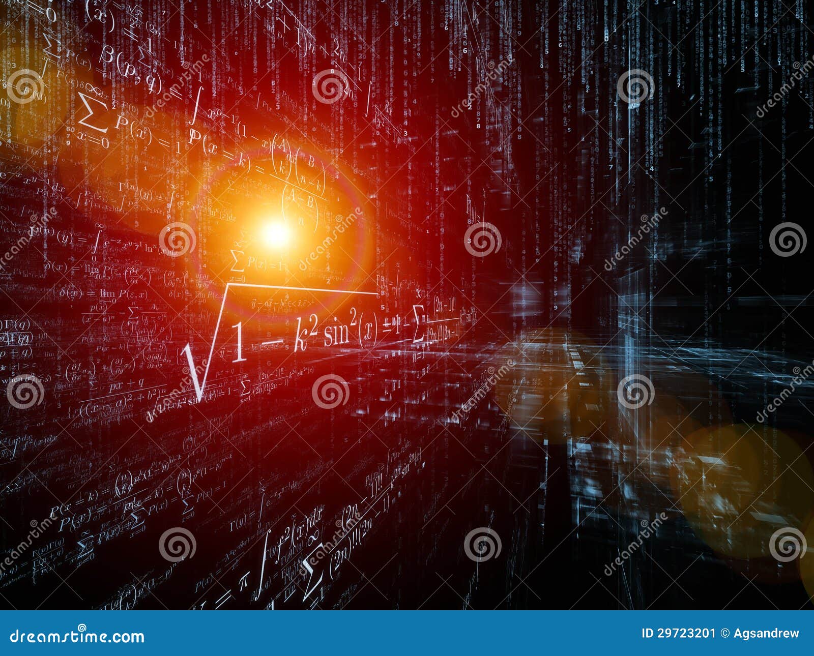 Conceptual Mathematics stock illustration. Illustration of matrix ...