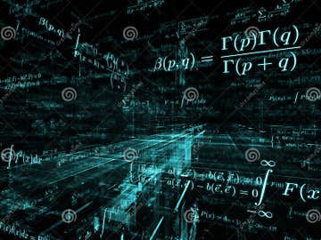 Mathematics Abstraction stock illustration. Illustration of formula ...