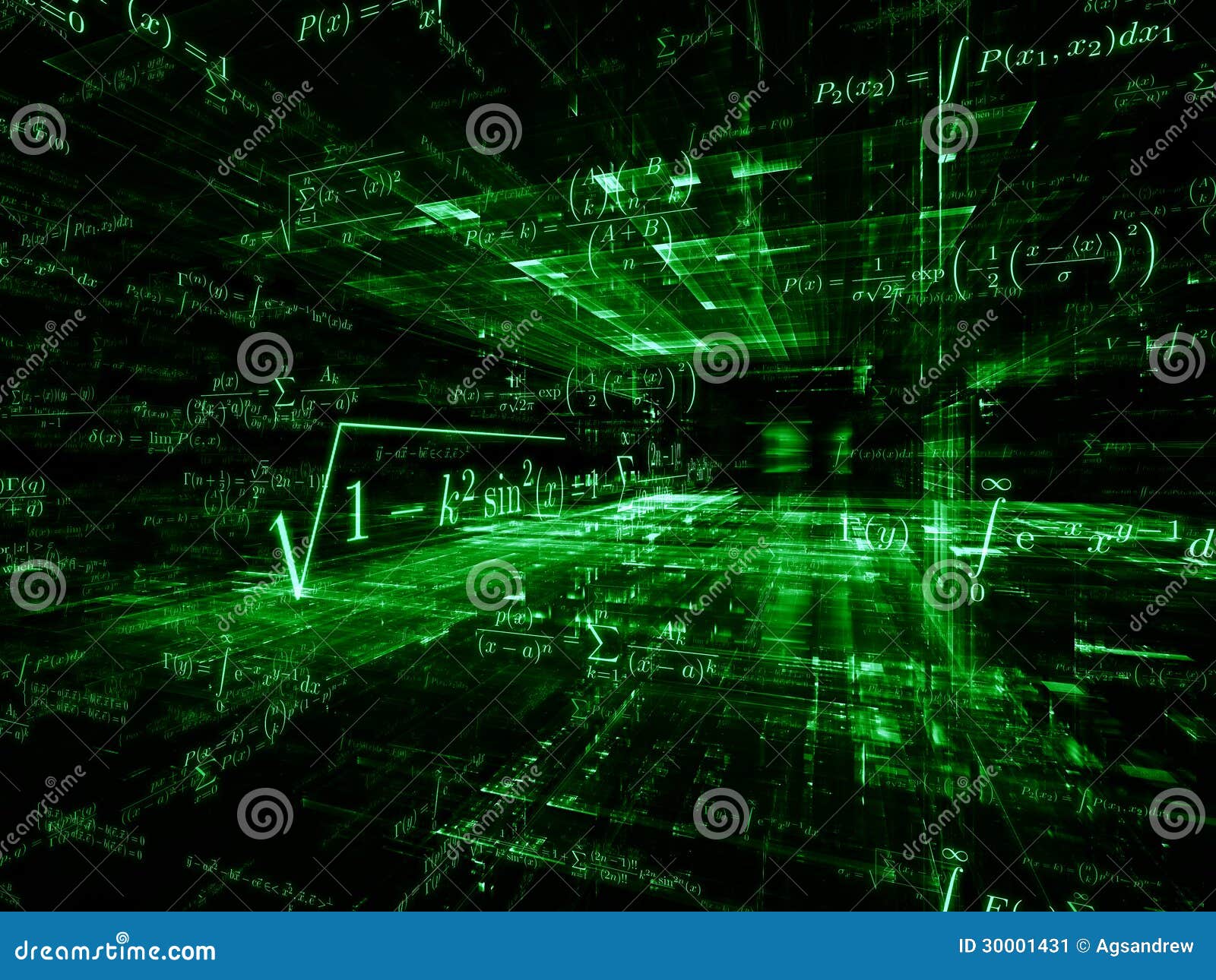 Mathematics Abstraction stock illustration. Illustration of distance ...