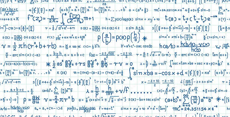 Mathematical Formula Table. Stock Image - Image of theory, calculate ...