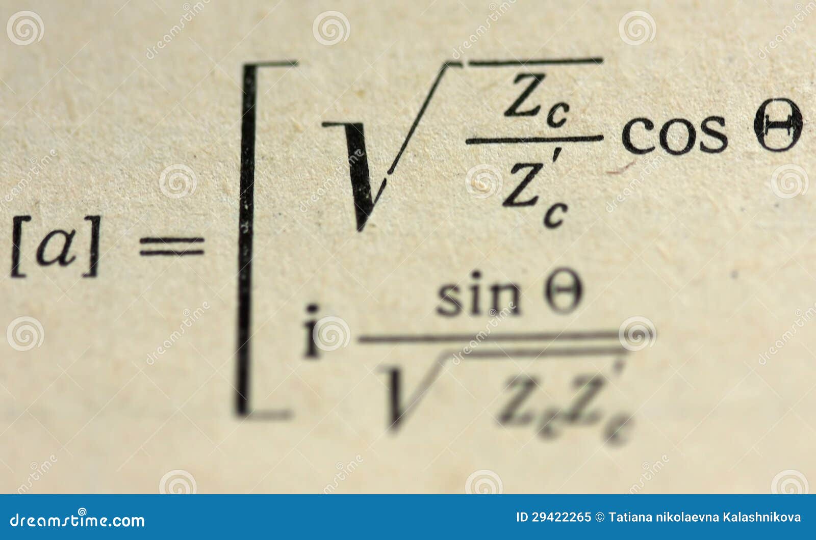 Image Of Mathematical Equations Over Digital Model Of Human Brain On ...