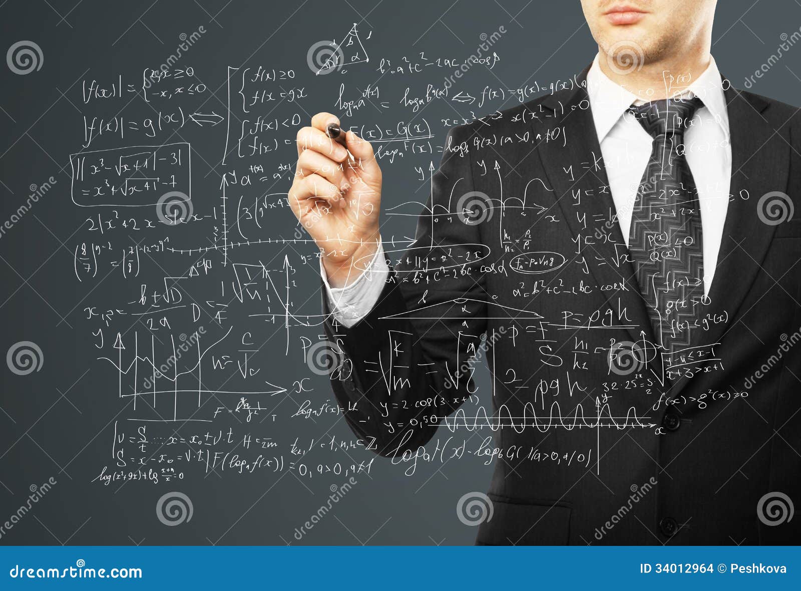 Mathematical formulas stock photo. Image of creative - 34012964