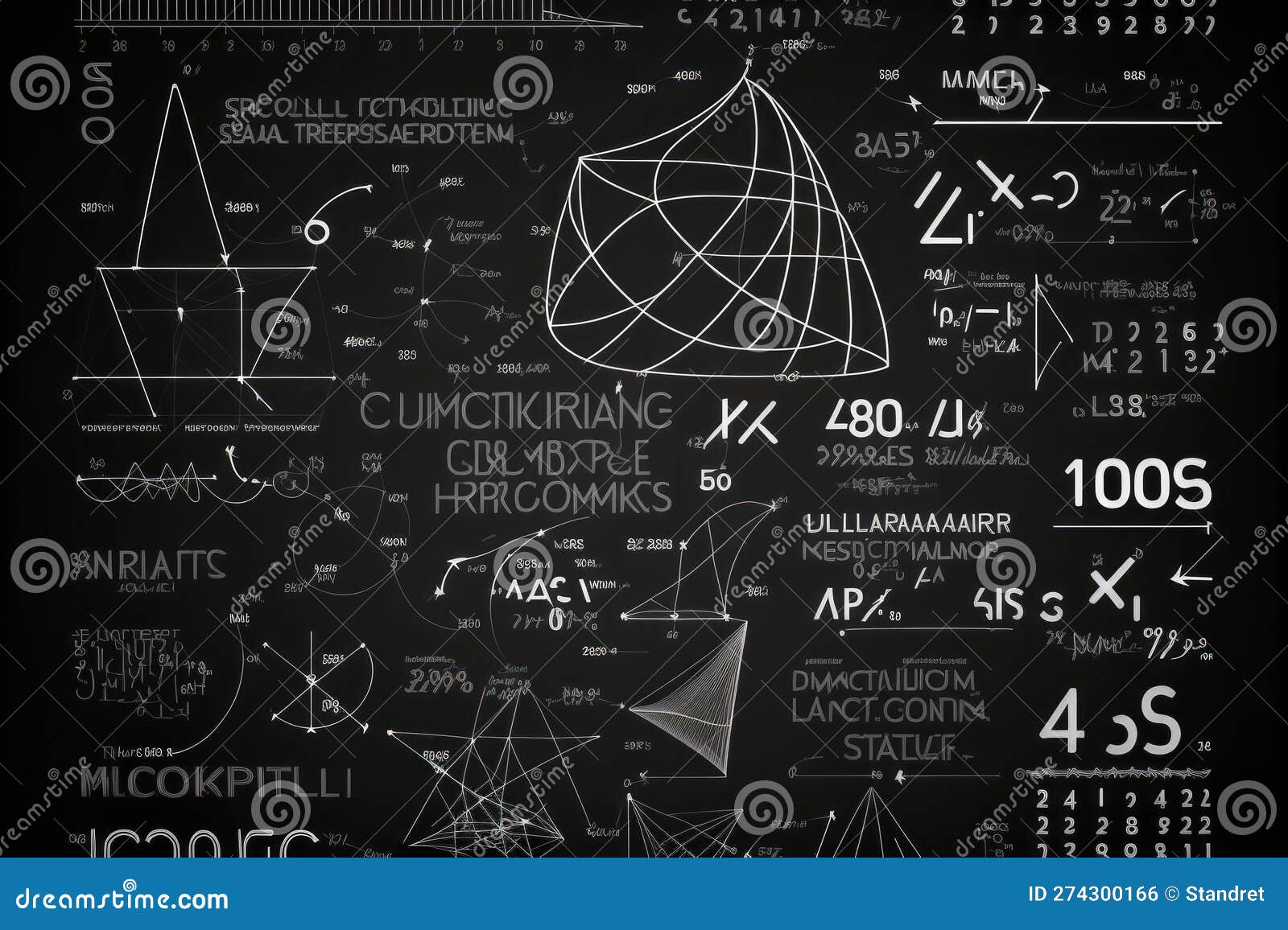 Mathematical Formulas And Calculations Beautiful Illustration Picture