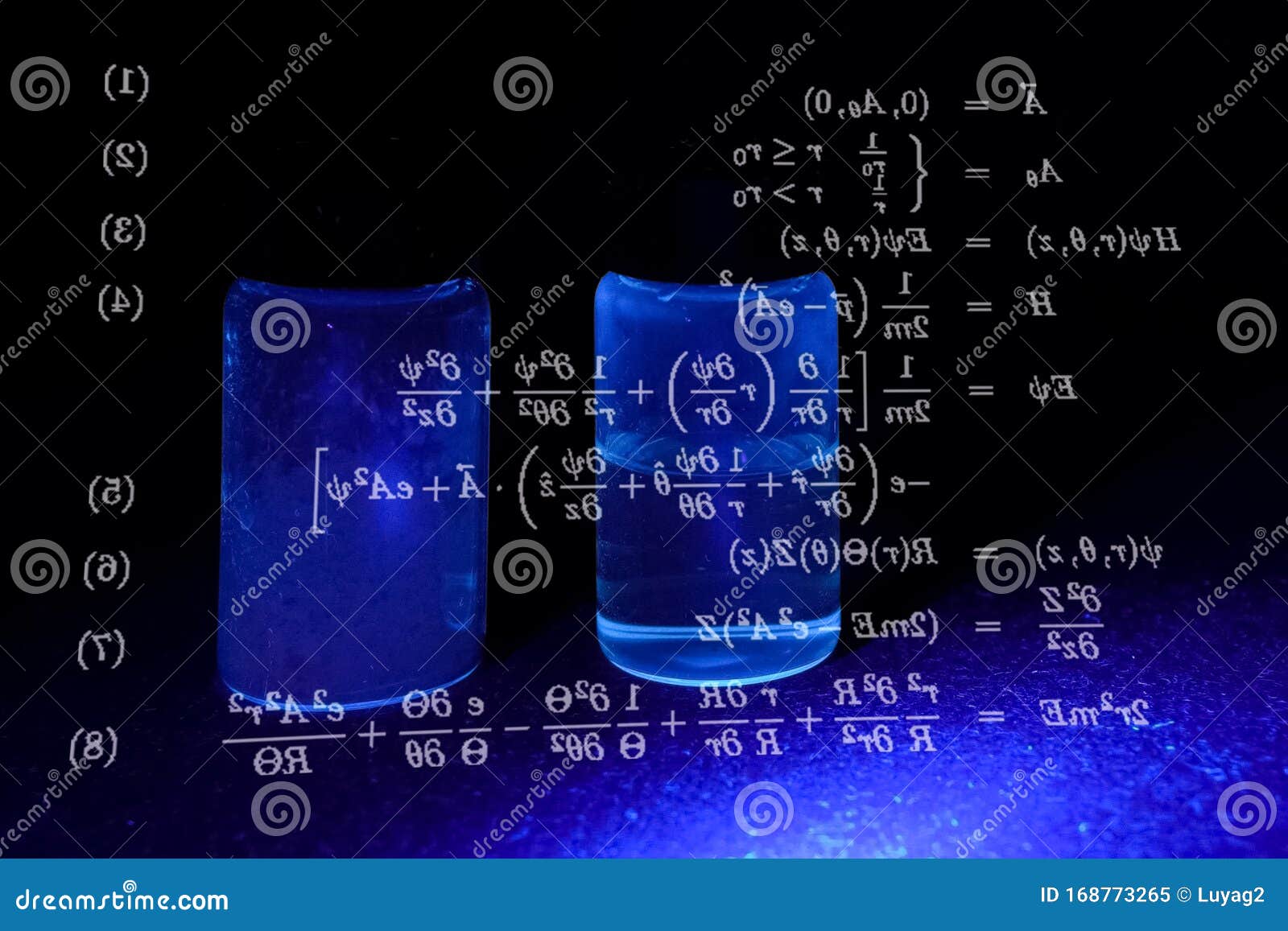 Mathematical Formulas and Calculations Stock Image - Image of ...