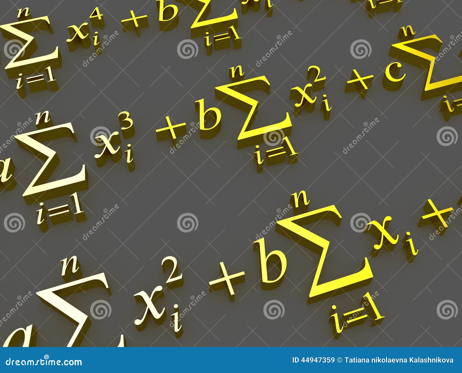 Mathematical formulas. stock illustration. Illustration of mathematical ...