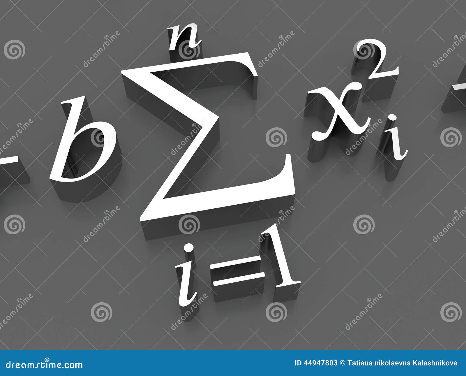 Mathematical formulas. stock illustration. Illustration of sign - 44947803