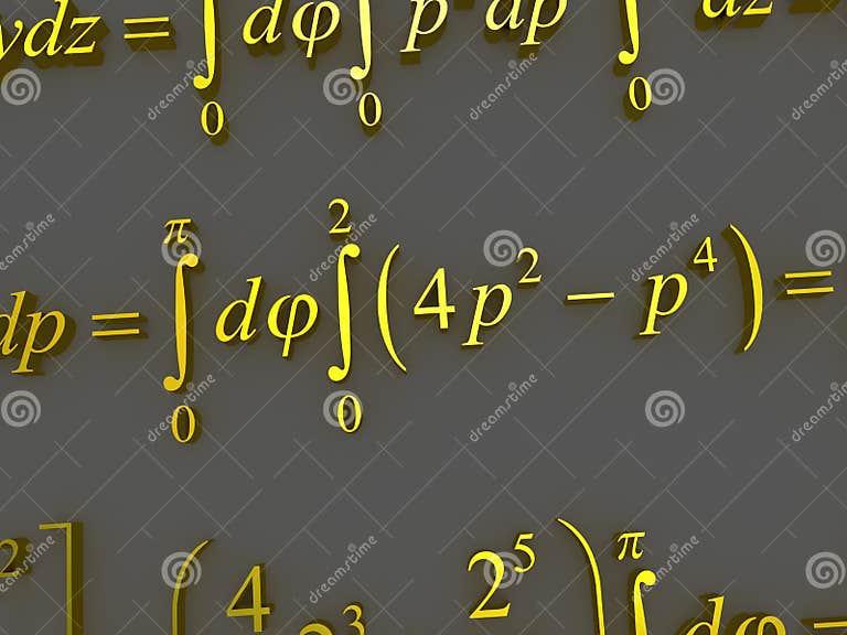 Mathematical formulas. stock illustration. Illustration of education ...