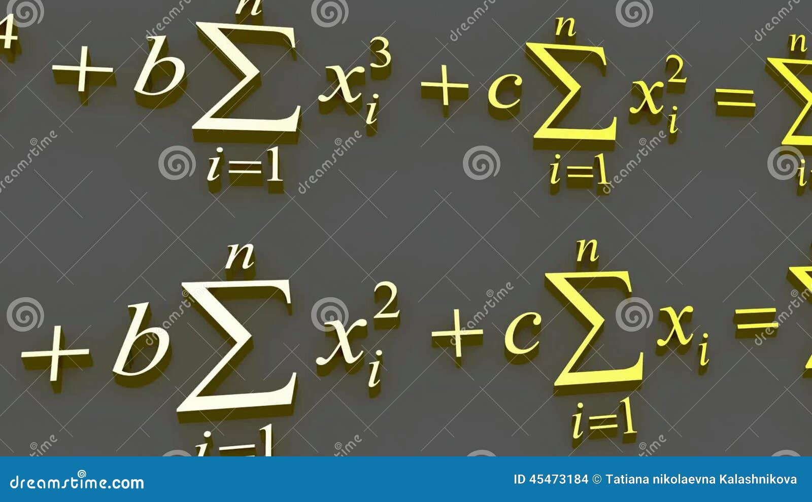 Mathematical formulas. stock footage. Video of science - 45473184