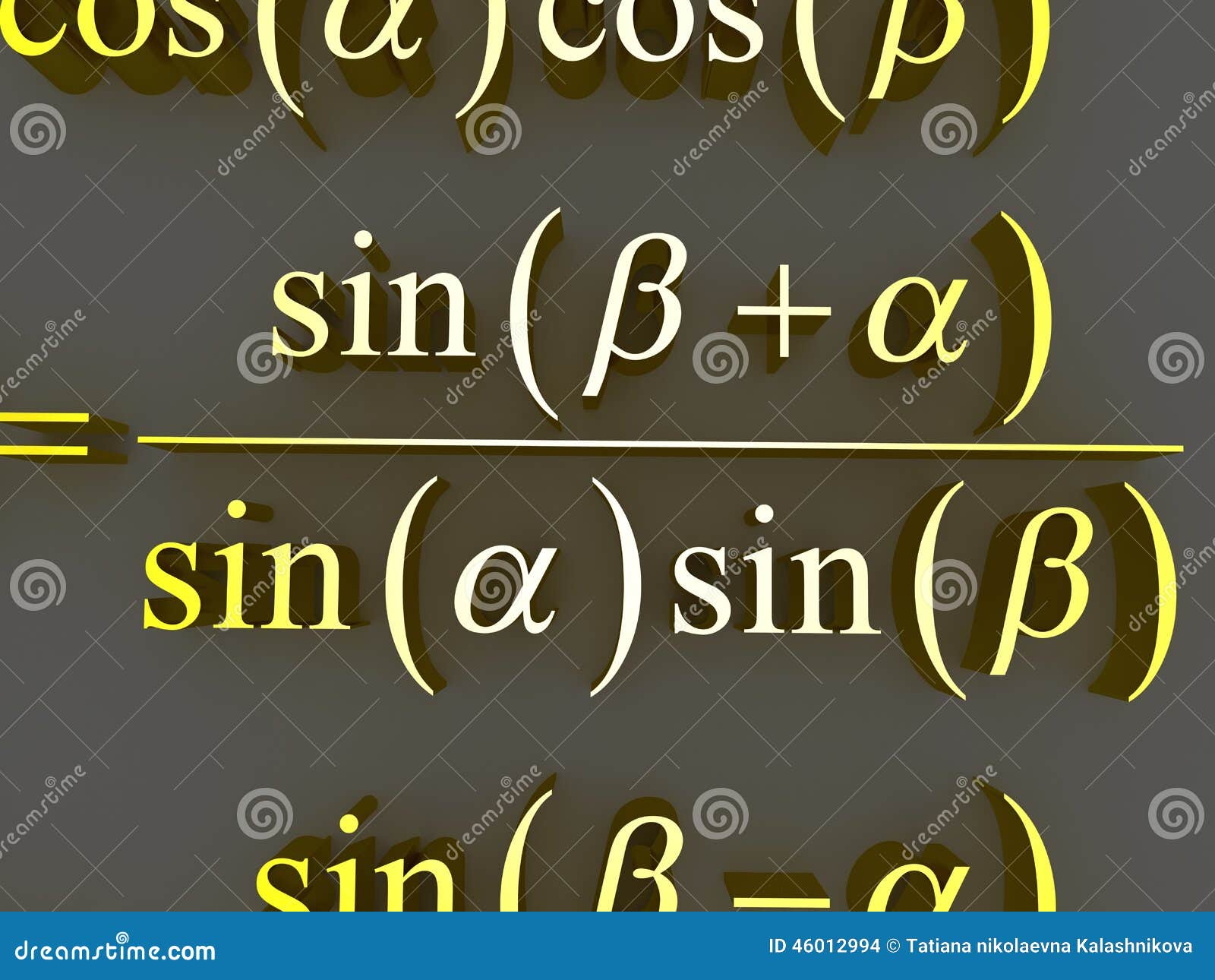 Mathematical formulas. stock illustration. Illustration of solve - 46012994